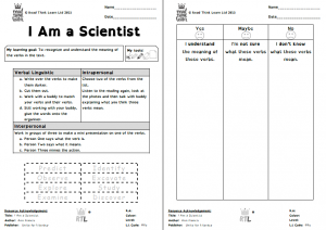 I Am a Scientist – Read Think Learn