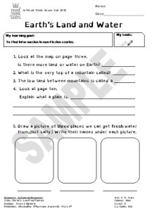 Earth’s Land and Water – Read Think Learn