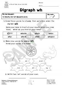 Generic – Digraph wh – Read Think Learn