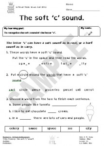 Generic – the soft c sound – Read Think Learn