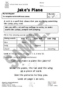 Jake’s Plane – Read Think Learn