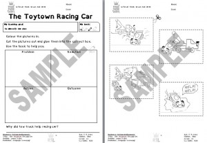 The Toytown Racing Car – Read Think Learn