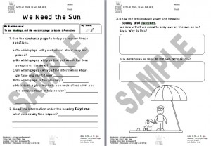 We Need The Sun – Read Think Learn