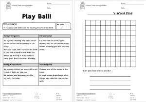 Play Ball! – Read Think Learn