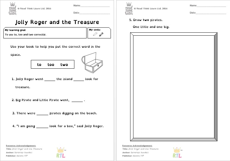 Jolly Roger and the Treasure – Read Think Learn