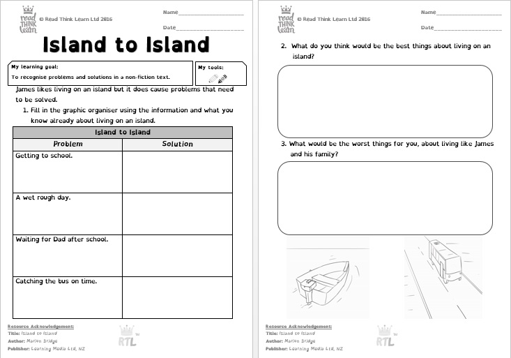 Island to Island – Read Think Learn