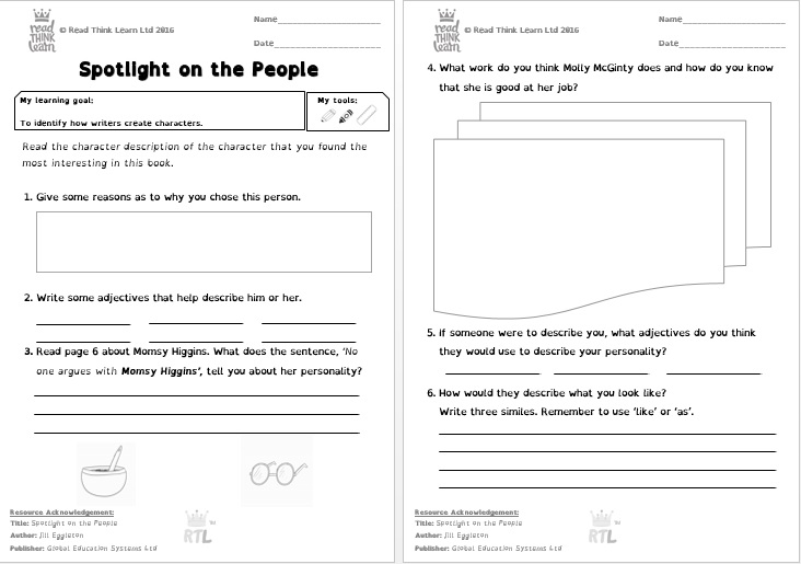 Spotlight on the People – Read Think Learn