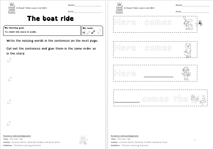 The boat ride – Read Think Learn